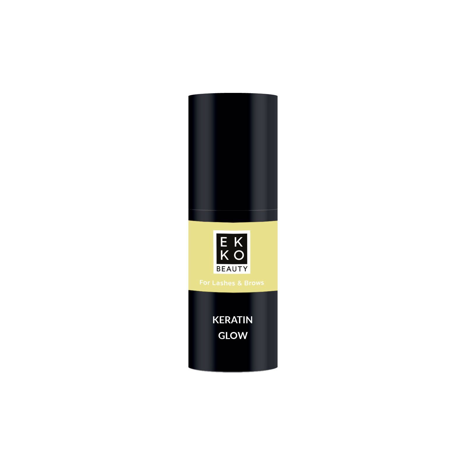 Доглядовий кератиновий засіб для брів та вій Ekko Beauty Keratin Glow 10 мл